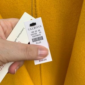 Talbots | Jackets & Coats | Nwt Talbots Yellow Wool Double Faced ...
